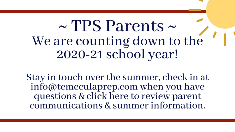 Temecula Preparatory School – "A Heritage of Virtue and Wisdom"